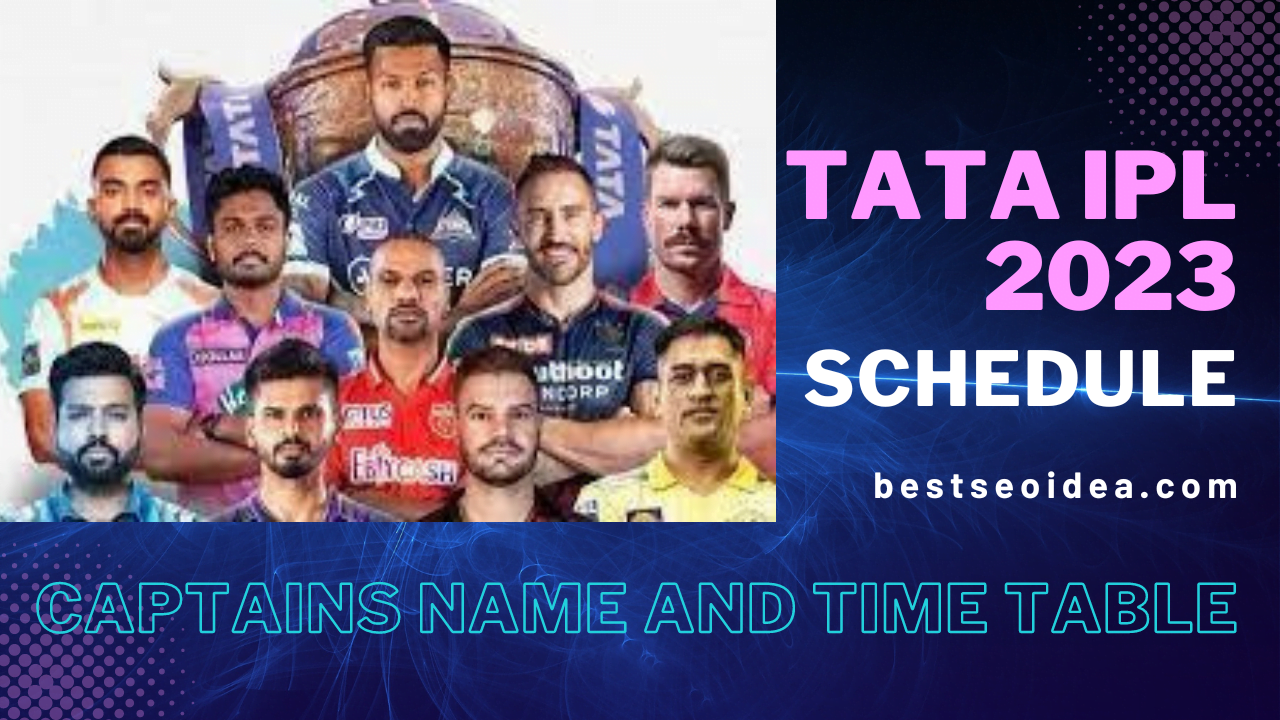 New IPL 2023 Schedule, Captains, Venue Structure, and teams' new jersey