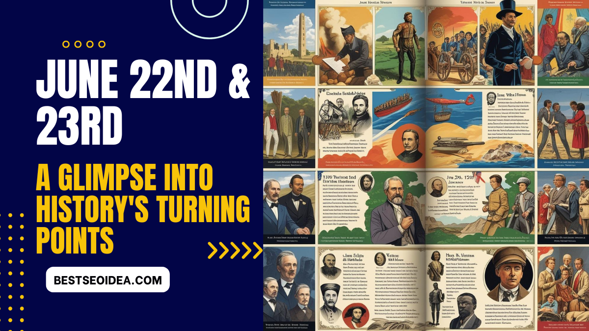 June 22nd & 23rd: A Glimpse into History's Turning Points